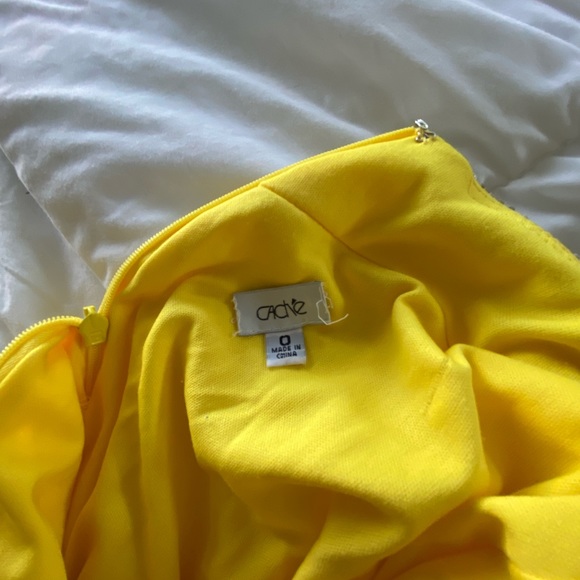 Cache | Dresses | Cach Yellow Prom Dress | Poshmark